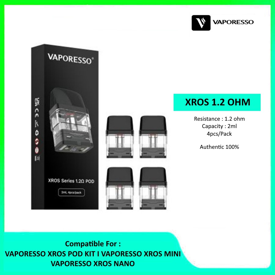 Vaporesso Xros cartridge 1.2 ohm 4pcs Nano Xros 2 Xros Mini Cartridge ...