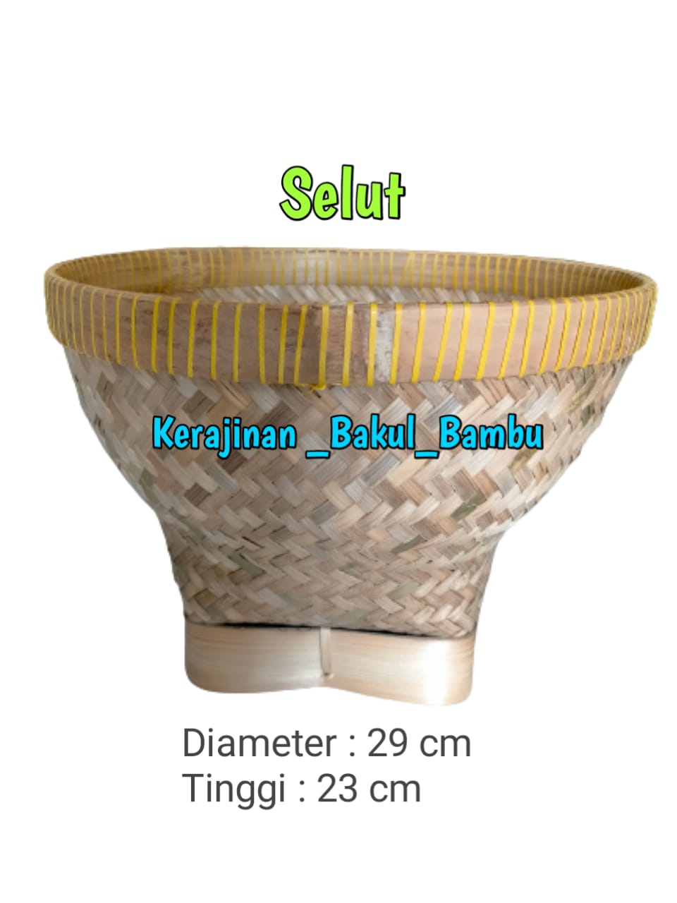 Bakul Nasi BAKUL SELUT Bakul Bambu Murah BOBOKO kerajinan tangan bambu tradsional tempat ...