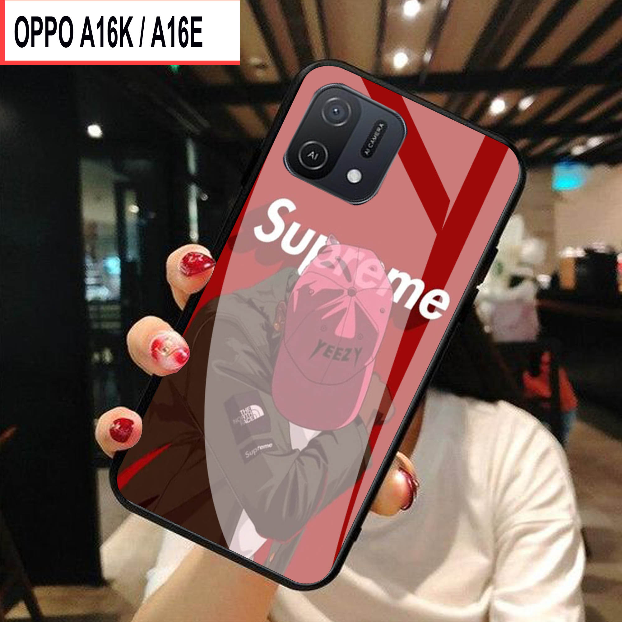 OPPO A16E / A16K - SoftCase Glass Kaca - [ A26 ] - Pelindung Handphone ...