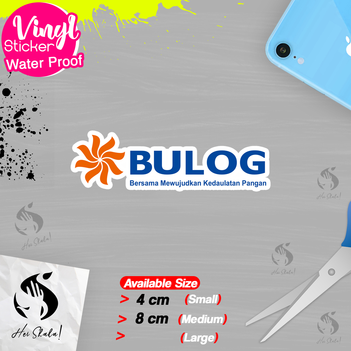 Heishaka Stiker Perum Badan Usaha Logistik BULOG Sticker LOGO ...