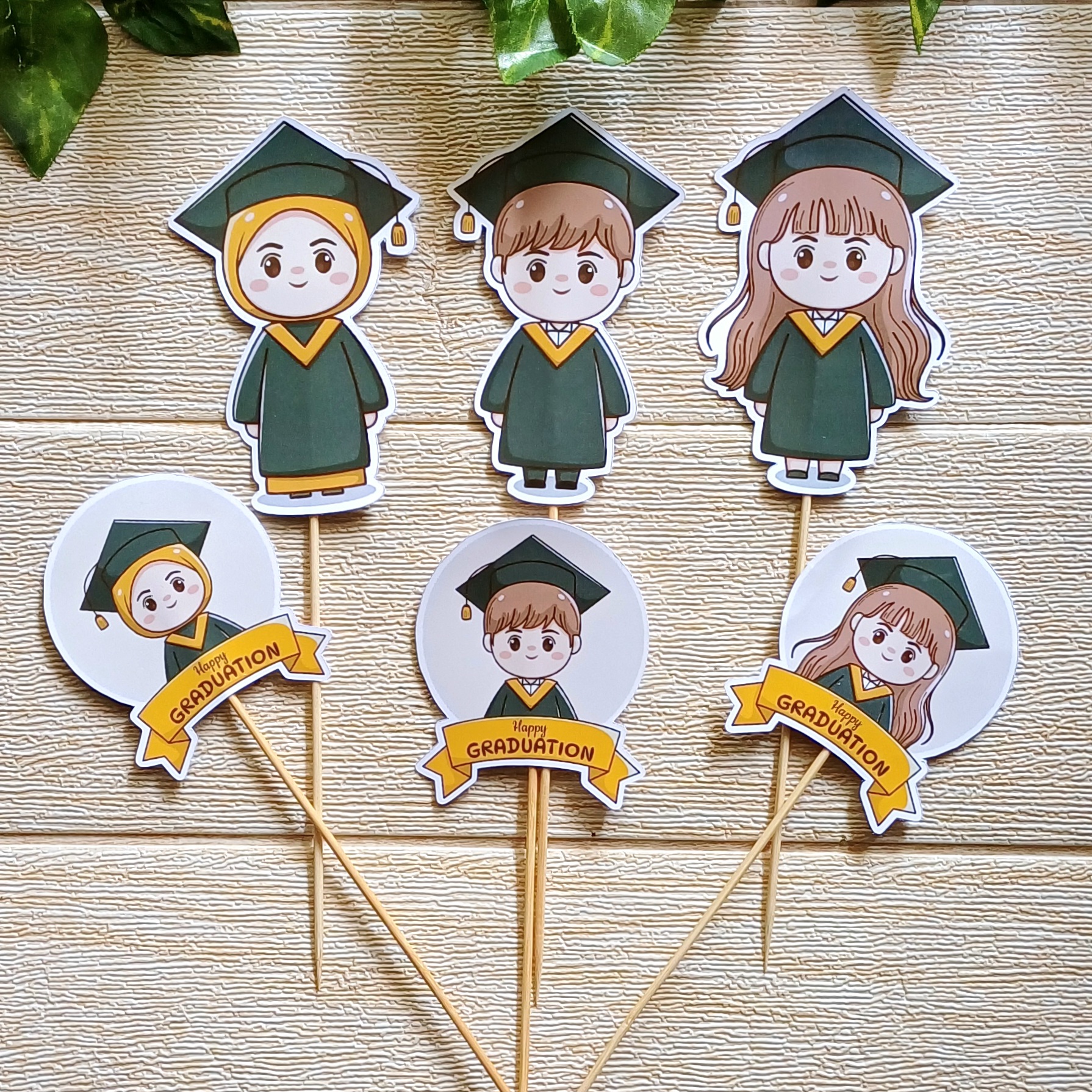 Topper Buket Wisuda / Kelulusan Sekolah untuk Hiasan / Aksesoris untuk ...