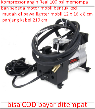 Kompressor angin Real 100 psi memompa ban sepeda motor mobil bentuk ...