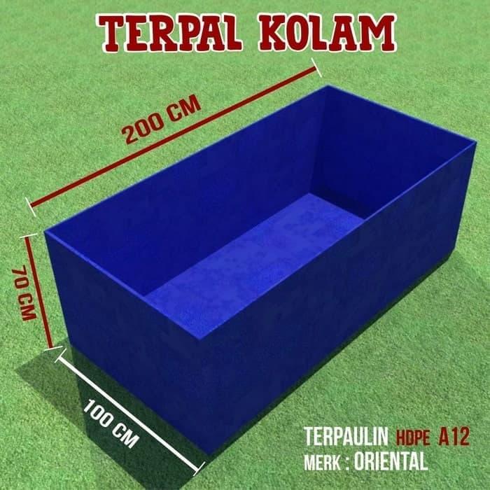 Kolam Terpal Kotak Dimensi 200 cm x 100 cm x 70 cm | Lazada Indonesia