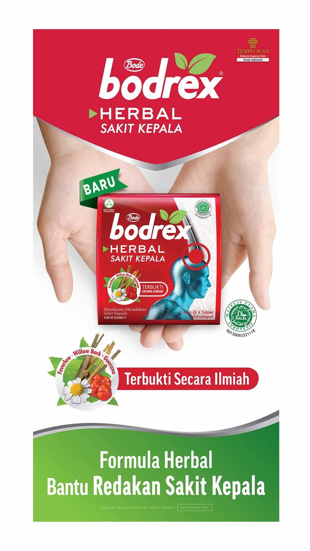 Bodrex Herbal Sakit Kepala 1 Strip isi 4tabet | Lazada Indonesia