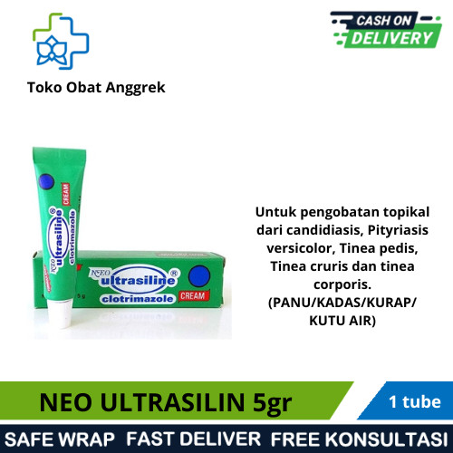 NEO ULTRASILINE 5GR/SALEP OBAT PANU/KADAS/KURAP/KUTU AIR | Lazada Indonesia