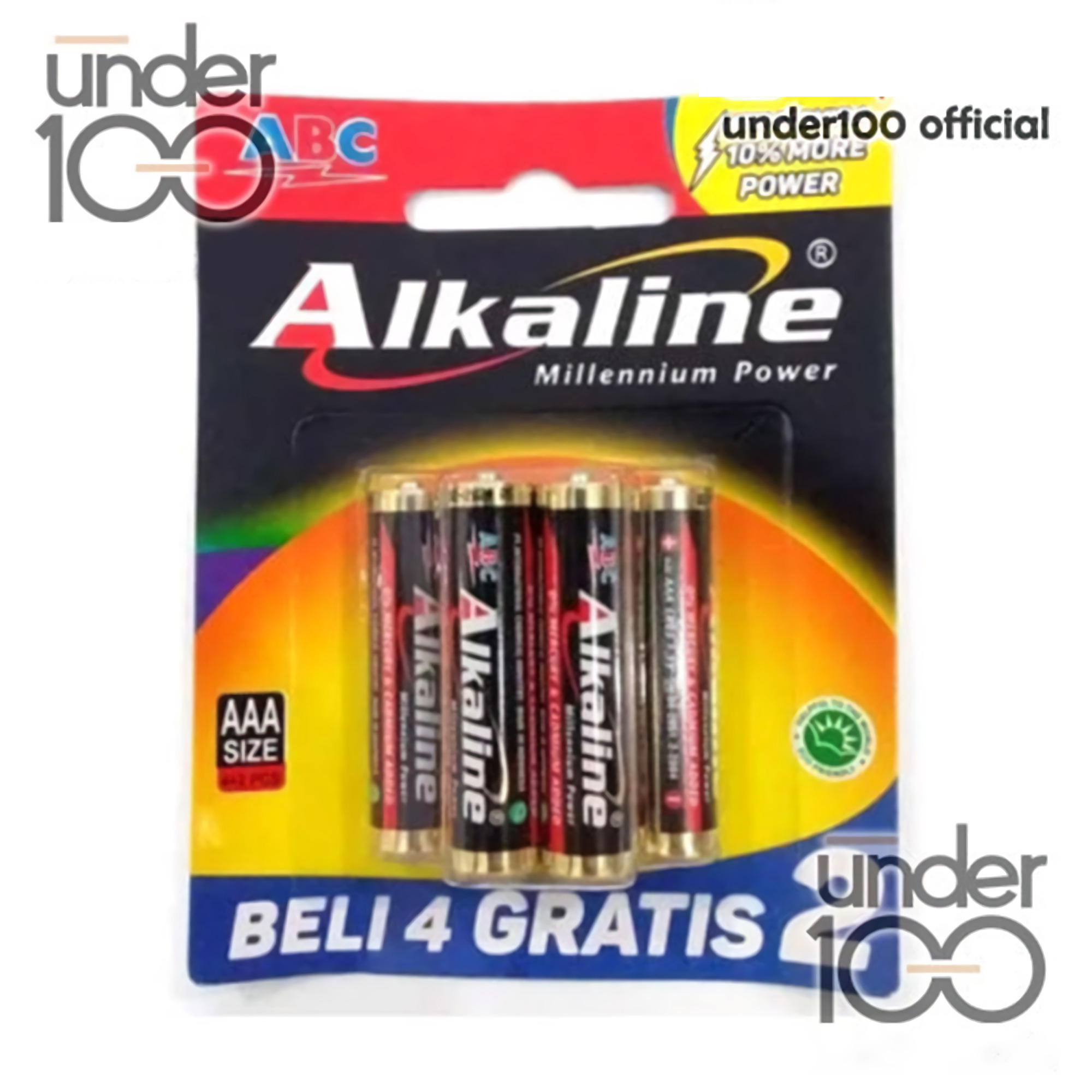 ABC Alkaline Baterai AA | AAA Beli 4 Gratis 2 Millennium Power SNI ...