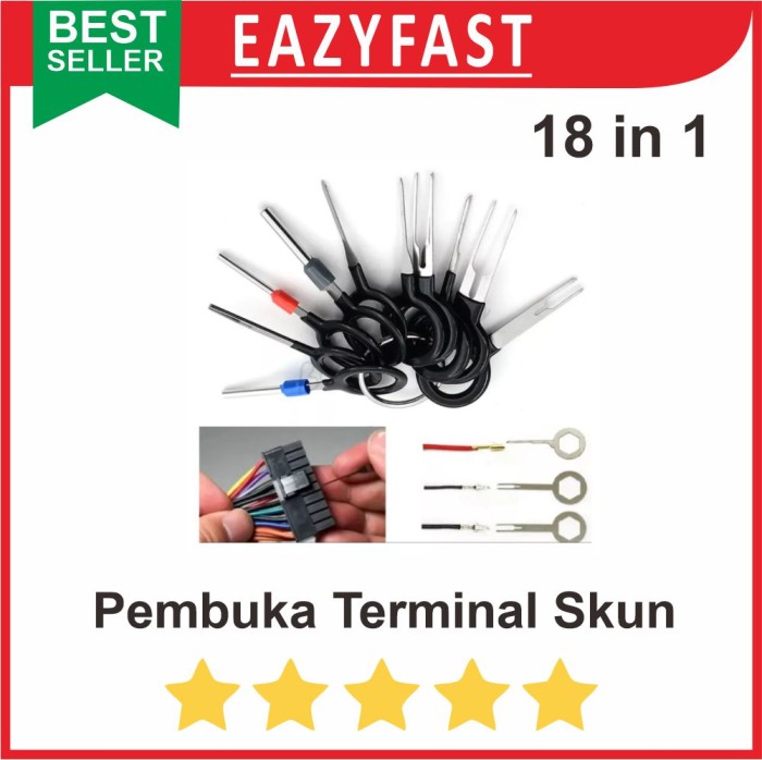 Skun Terminal Removal Tool Alat Copot Lepas Cabut Pin Kabel Sekun 18 ...