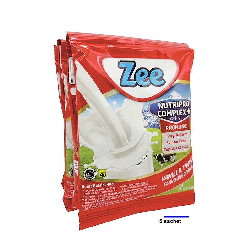 ZEE - Susu Bubuk Rasa VANILLA TWIST - Paket 5 sachet | Lazada Indonesia