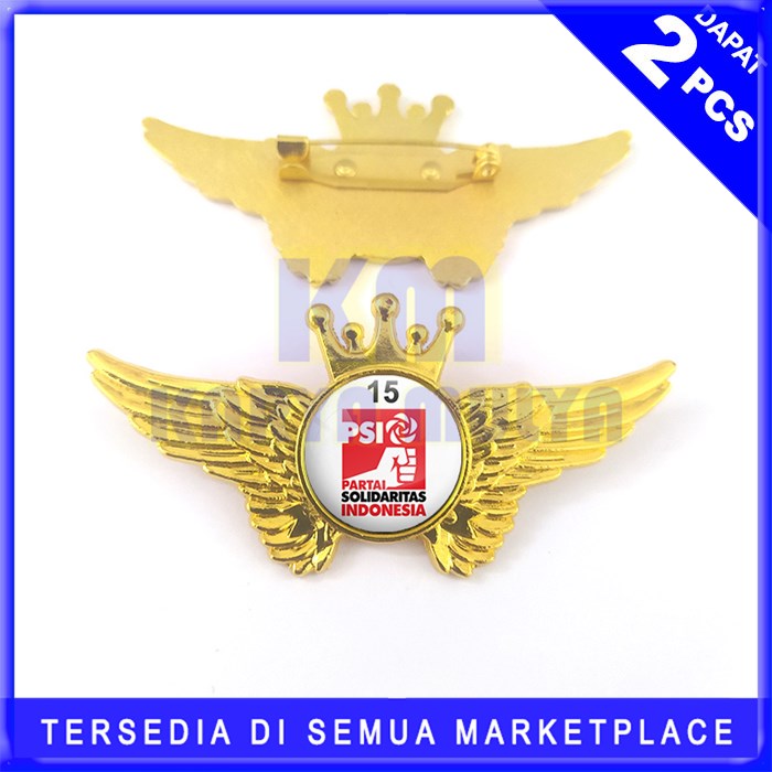 Pin Partai PSI Lencana Pin Bros Logo Partai Solidaritas Indonesia Pin ...