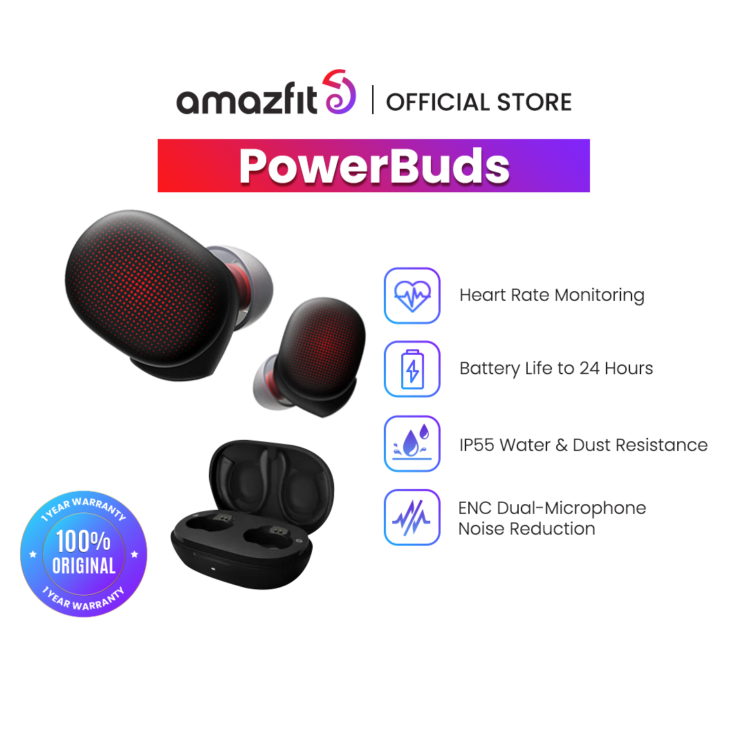 Amazfit PowerBuds True Wireless Bluetooth Earbuds in-Ear Headphones ...
