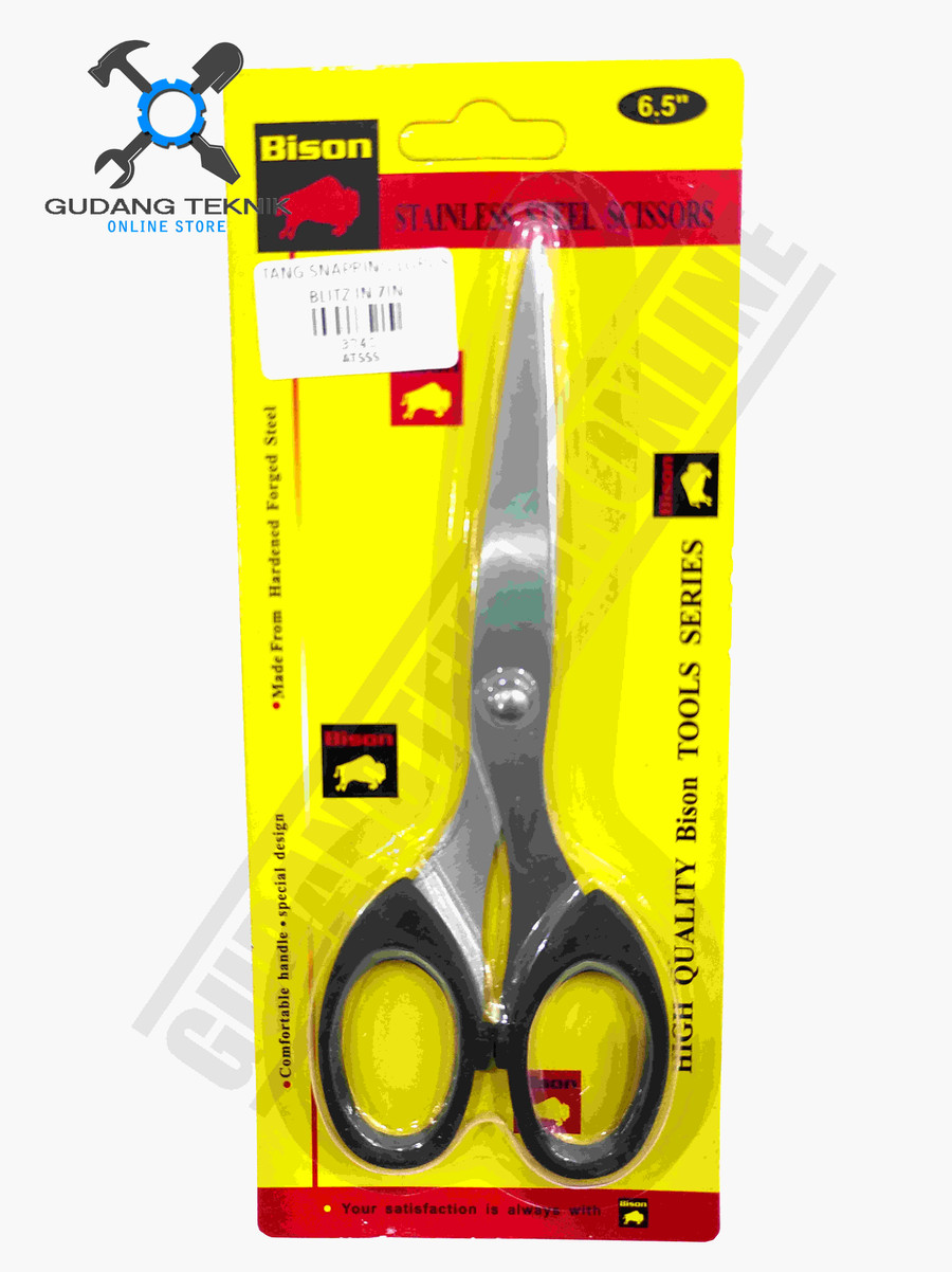 Gunting Kertas 6.5" 461 BISON / Gunting Pemotong Kertas Serba guna 6.5 ...