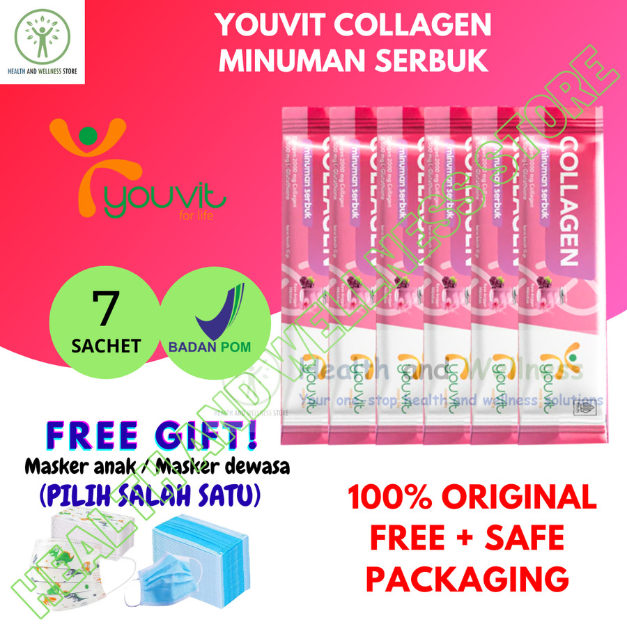YOUVIT X ERHA COLLAGEN 60 GUMMIES ANTI AGING KOLAGEN PAKET 1 BULAN ...