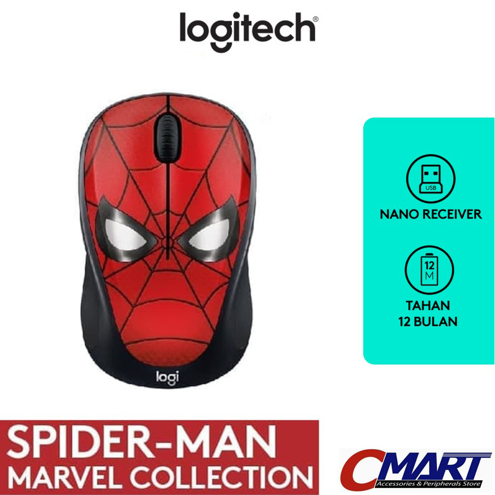 LOGITECH M238 Wireless Mouse MARVEL AVENGERS - SPIDERMAN - 910-005559 ...