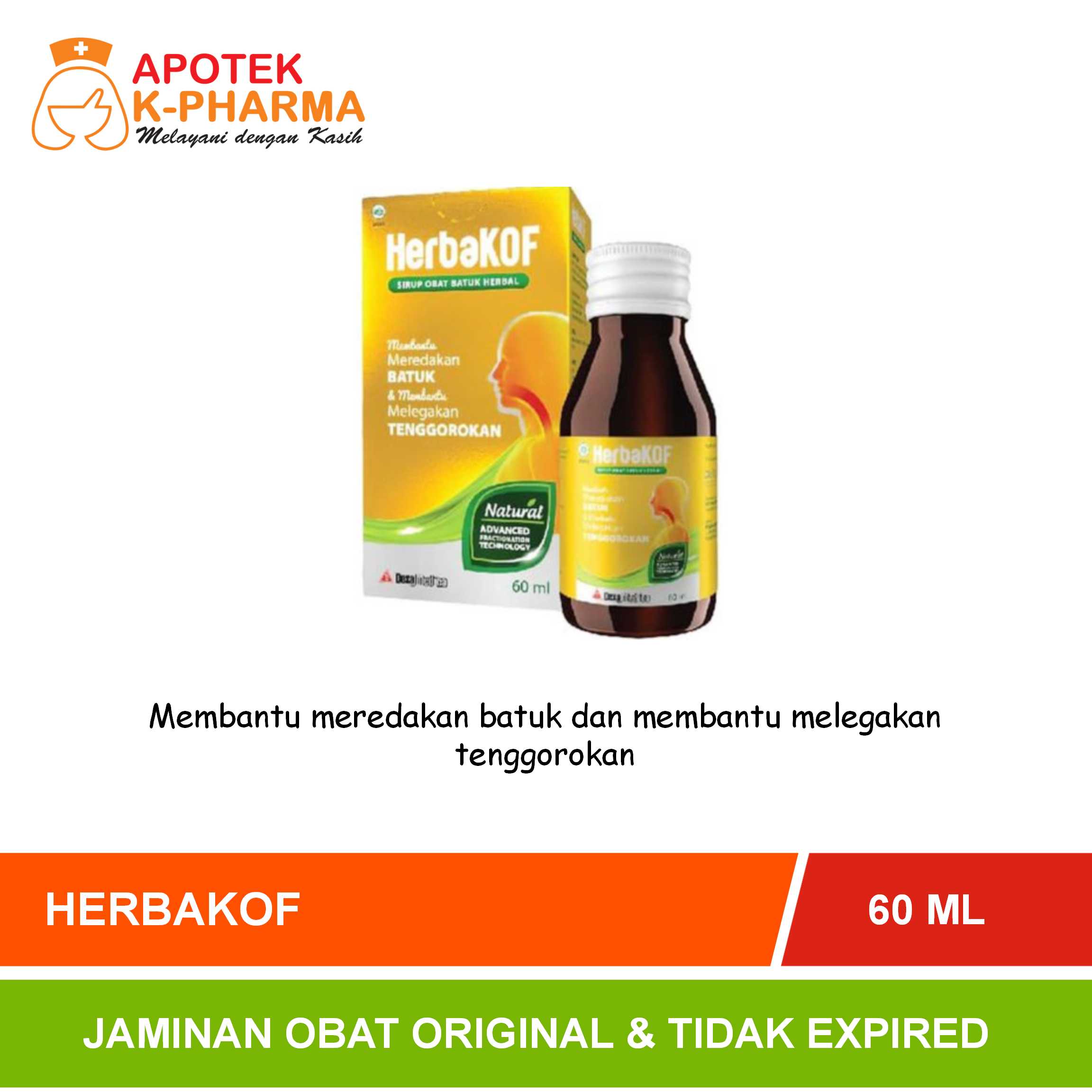 Herbakof Sirup Herbal Isi 60ml Obat Original Dexa | Lazada Indonesia