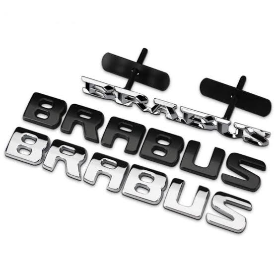 BRABUS Logo Emblem Grill Mercedes Benz Universal Bahan Metal Stainless ...