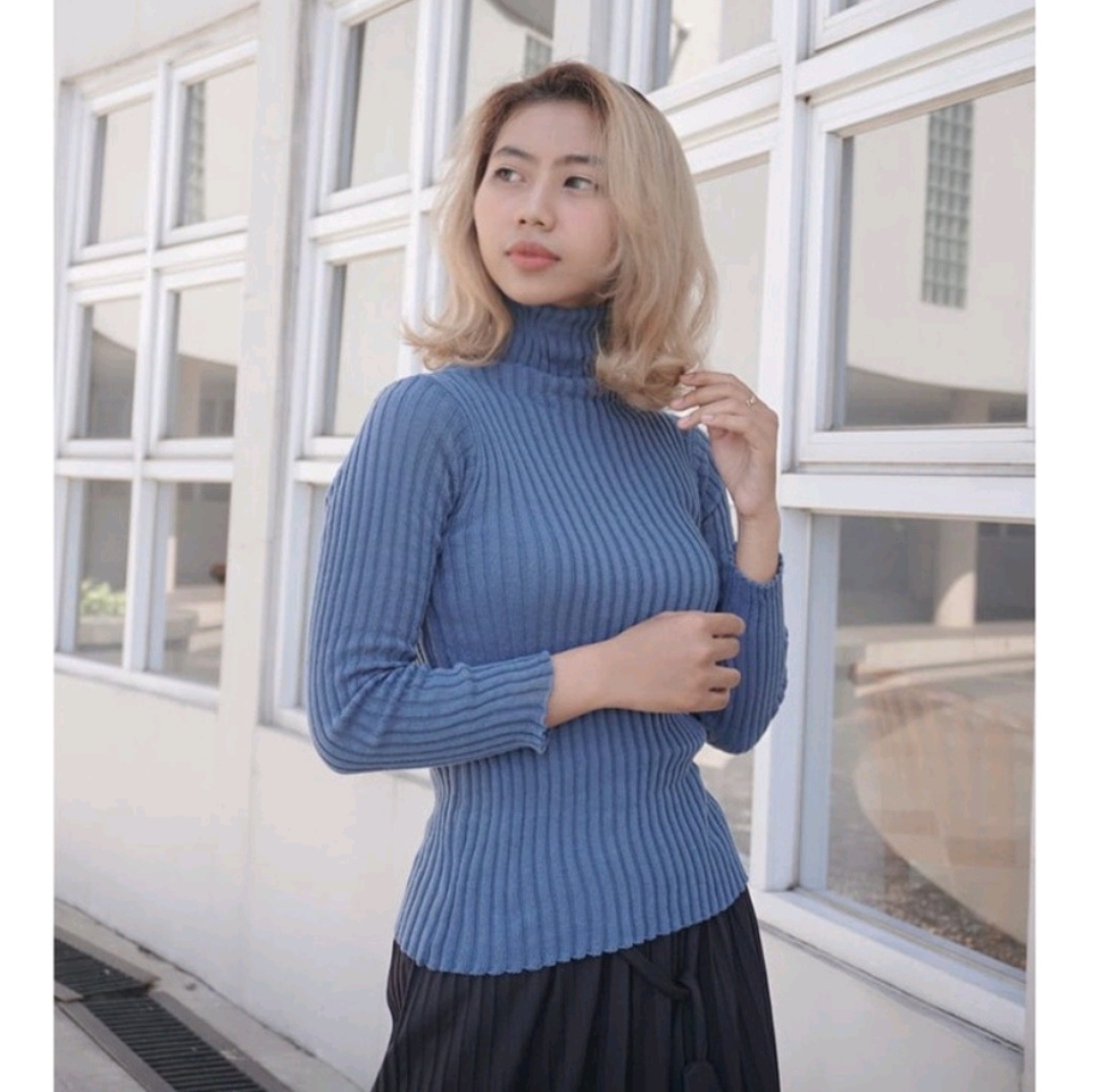 Inner Rajut-Baju Dalaman Turtleneck Knit Manset | Lazada Indonesia