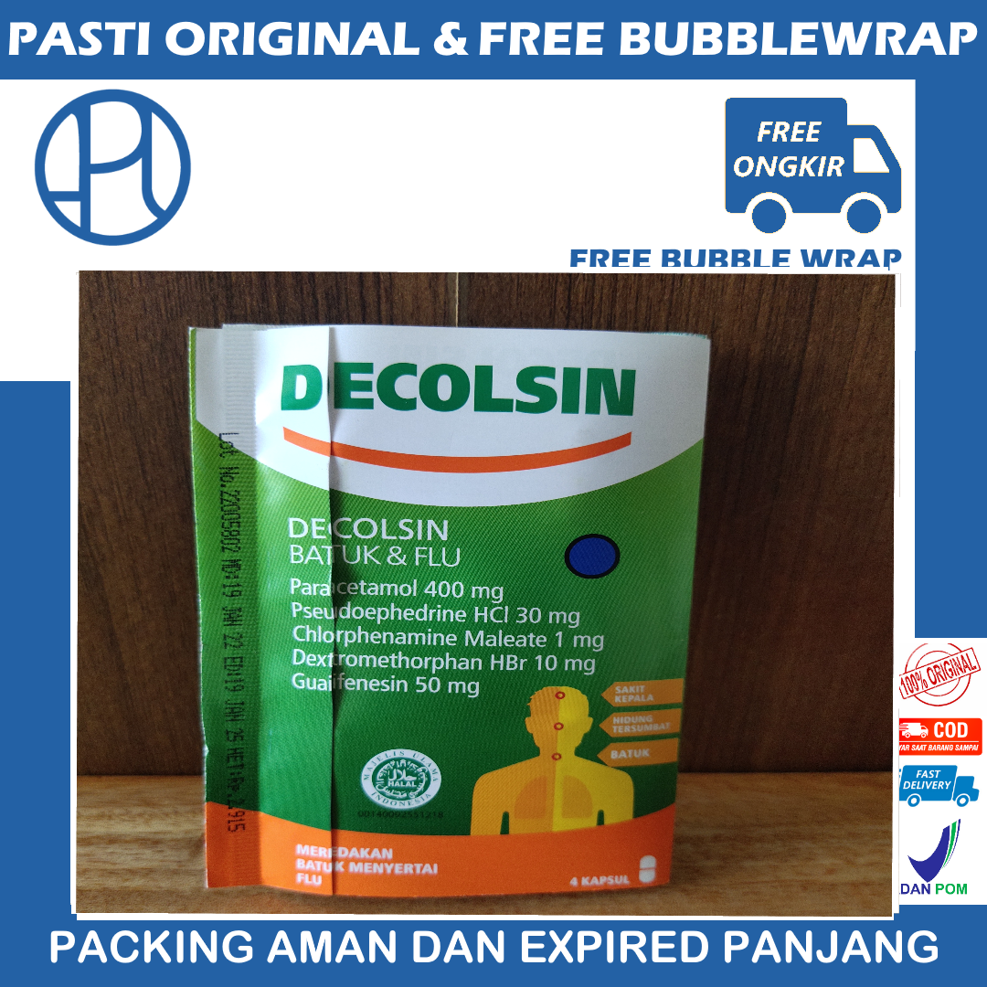 DECOLSIN BATUK DAN FLU STRIP ISI 4 TABLET | Lazada Indonesia