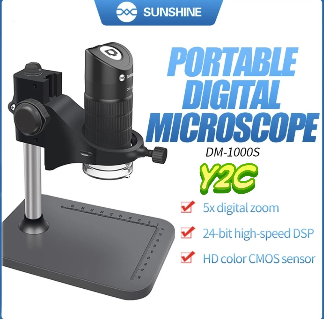 MIKROSKOP SUNSHINE DM1000S / DM600S DIGITAL + MONITOR 600X ZOOM ...
