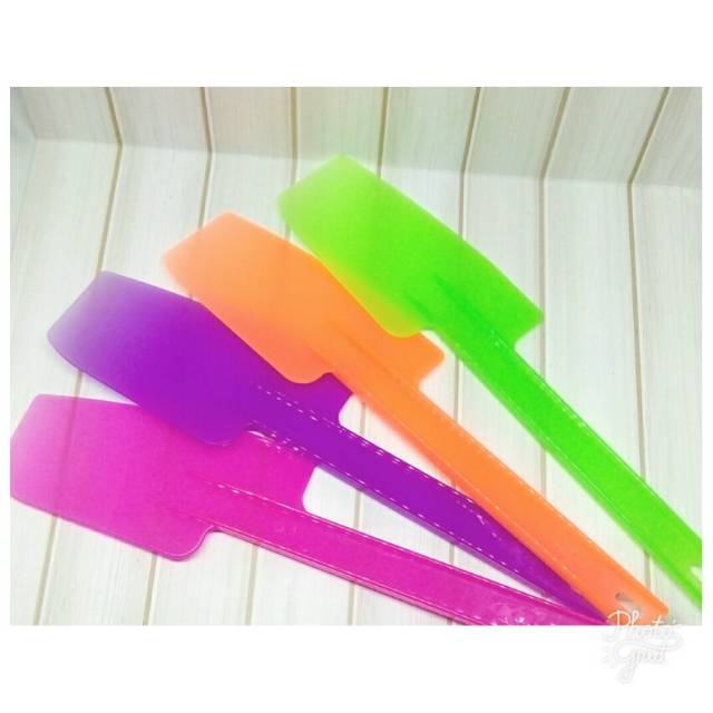 Solet/spatula adonan kue/margarin/polesan plastik ukuran besar | Lazada ...