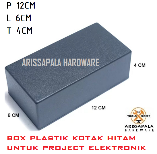 Box Plastik Hitam Type X2 Kotak Tempat Rangkaian Komponen Modul ...