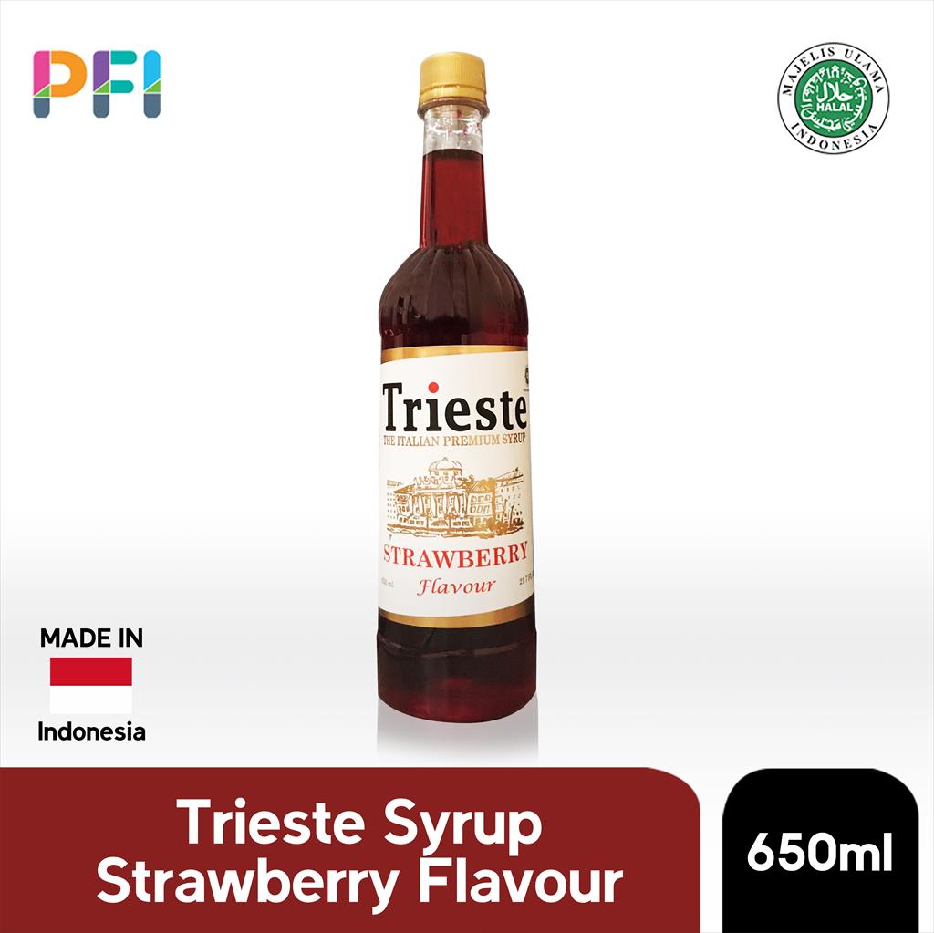 Trieste Syrup Strawberry Flavour 650ml - Sirup Strawberry | Lazada ...
