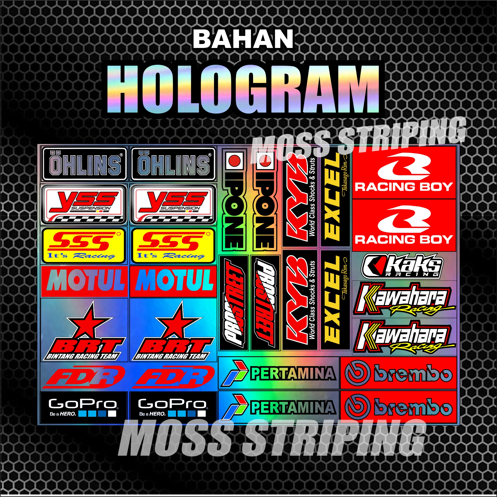 Sticker Racing / Sticker pack / Sticker Sponsor / Sticker Motor ...