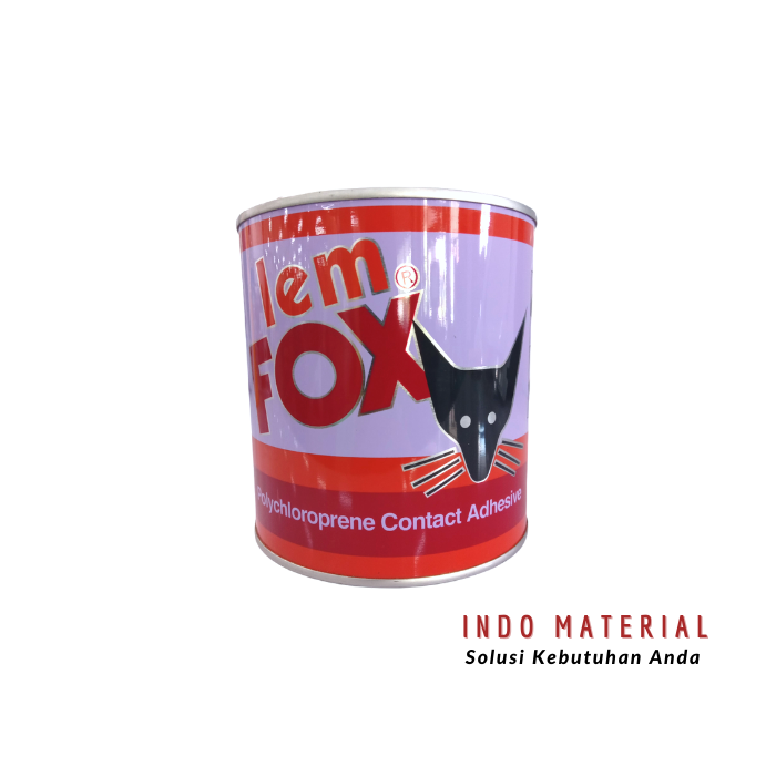 Lem Fox Kuning Kaleng Merah 600 gr | Lem Perekat Kulit, Karet & Plastik ...