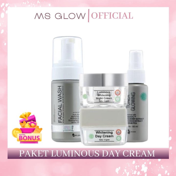 Ms Glow Paket Luminous Series Cream Flek | Lazada