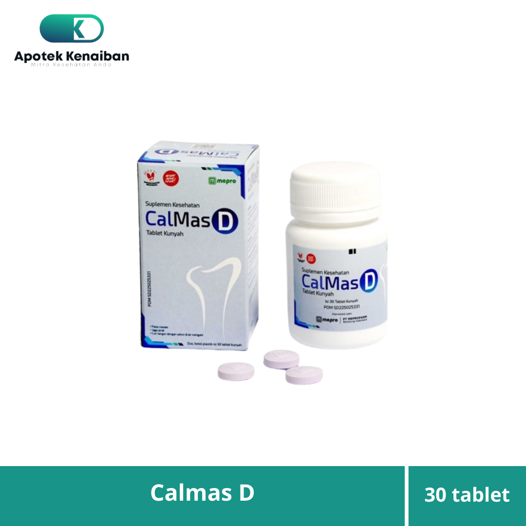 CALMAS D 30 TABLET / VITAMIN D 400 IU + CALCIUM 400 MG | Lazada Indonesia