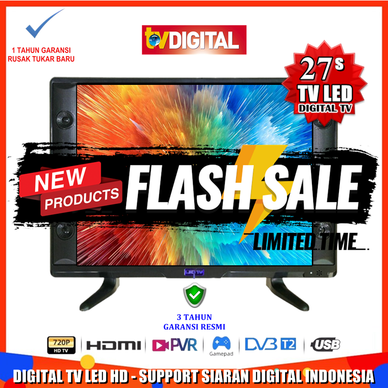 NEW PRODUK - WEYON DIGITAL T2 TV LED 24 inch Lengkap Port Input USB ...