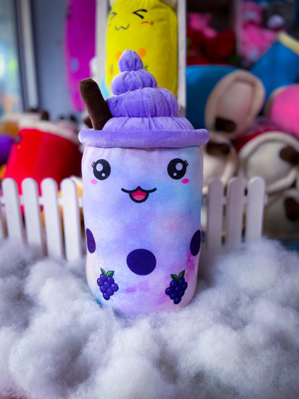 Boneka Boba Ice Cream LED Warna Gradasi Boba Gemoy Pelangi ukuran Jumbo ...