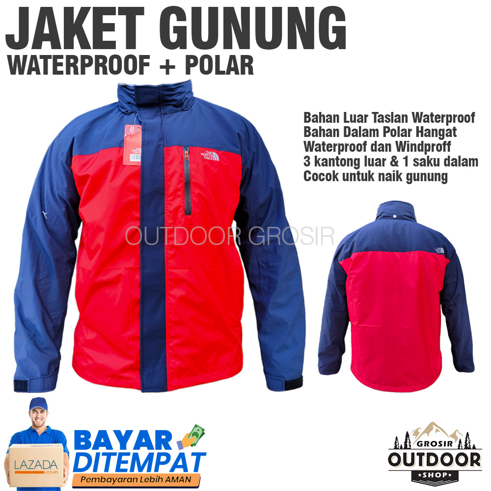 Jaket Gunung Outdoor Waterproof Daleman Polar Hangat - Jaket Gunung ...