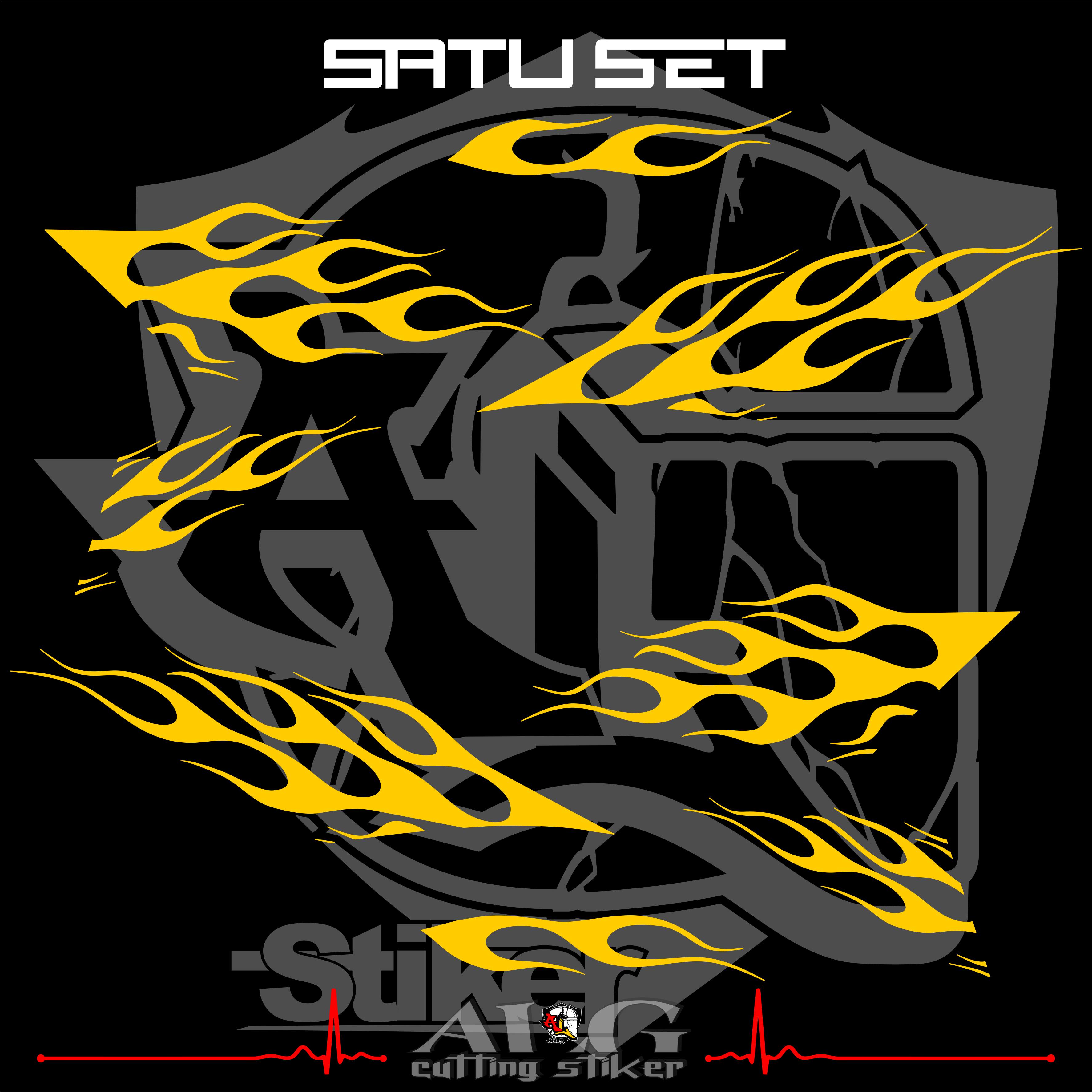 STICKER CUTTING/SC.252/STRIPING MX KING 150CC/STIKER MX KING/EXCITER ...