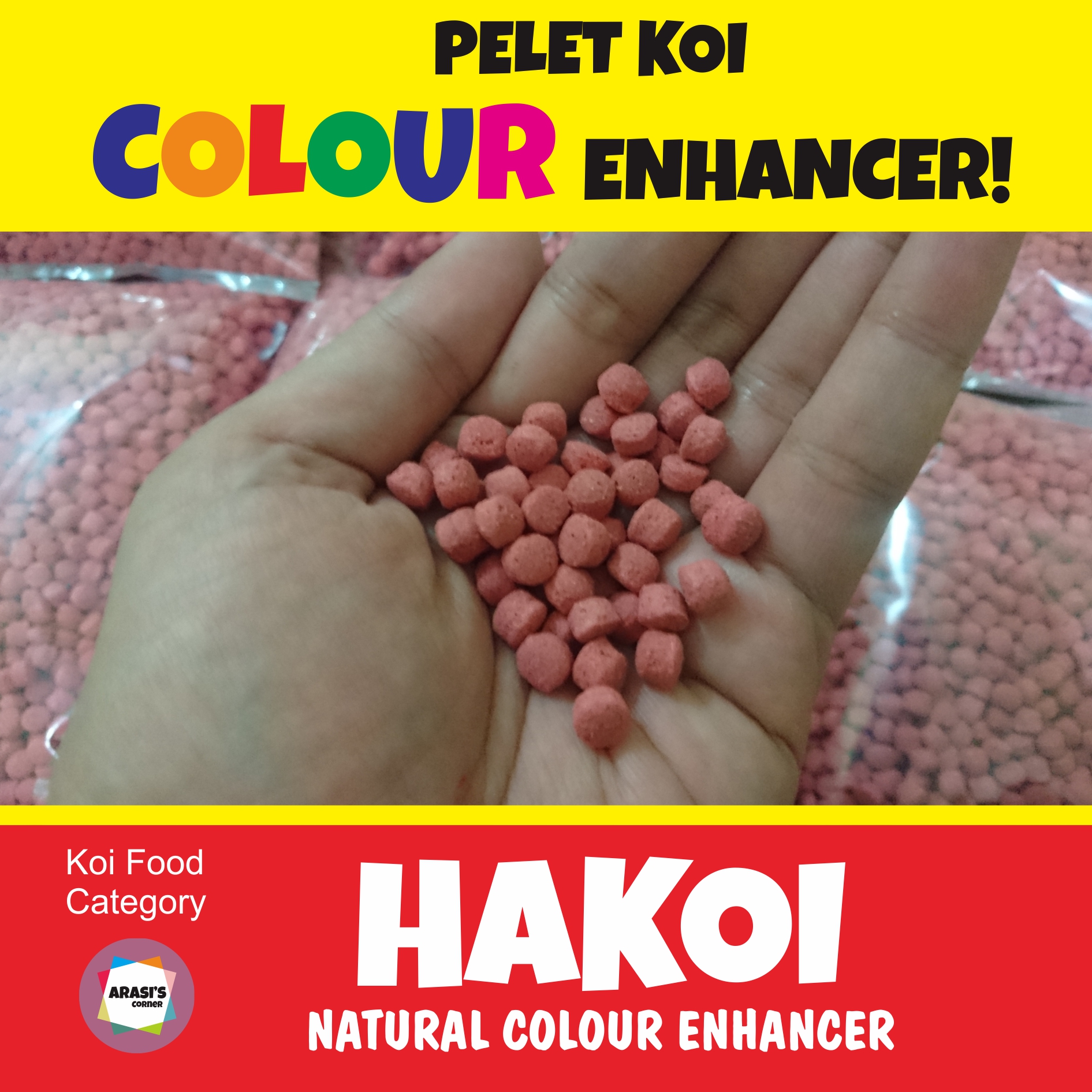 Pelet Koi / Pakan Koi / Makanan Koi Hakoi 1kg | Lazada Indonesia