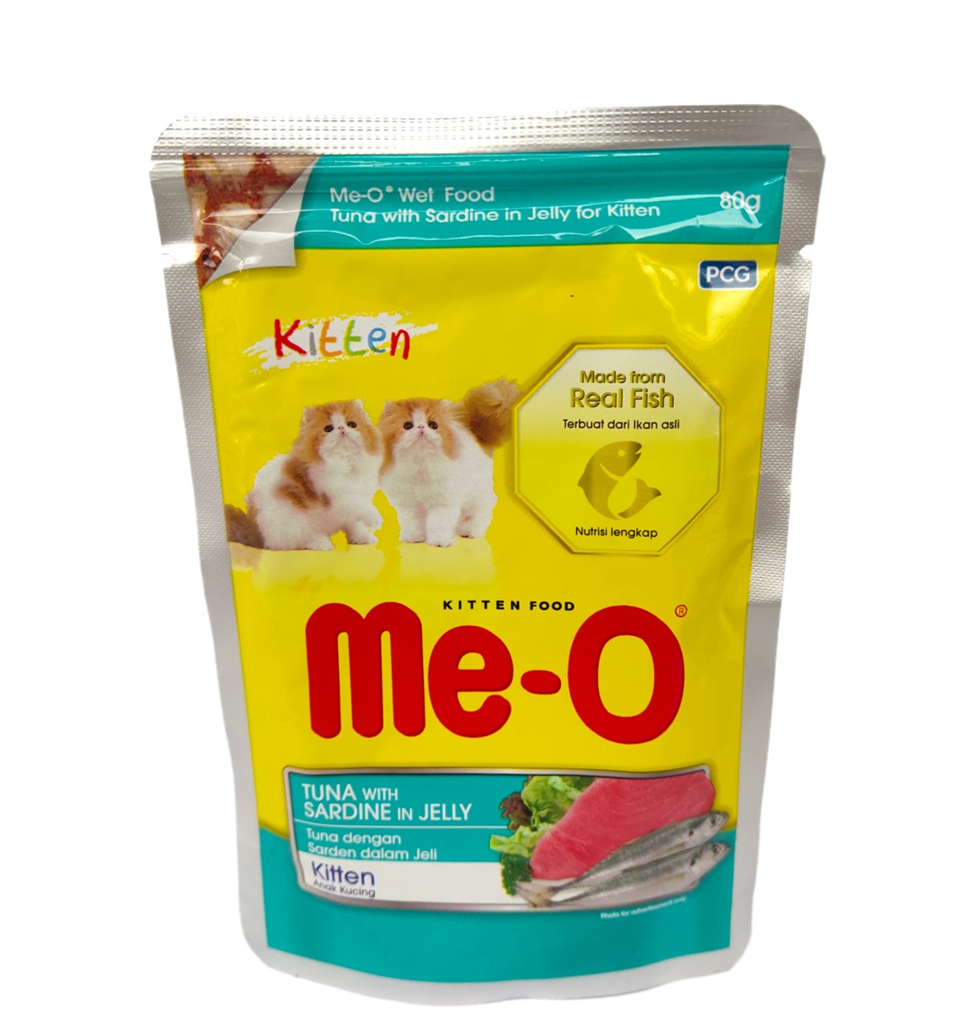 Meo KITTEN TUNA pouch sachet makanan basah kucing 80 gram Wet catfood ...