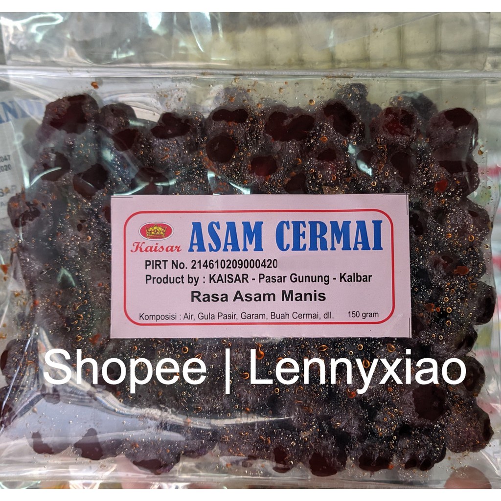 Manisan Asam Cermai Kaisar Khas Pontianak Singkawang Kalimantan Barat ...