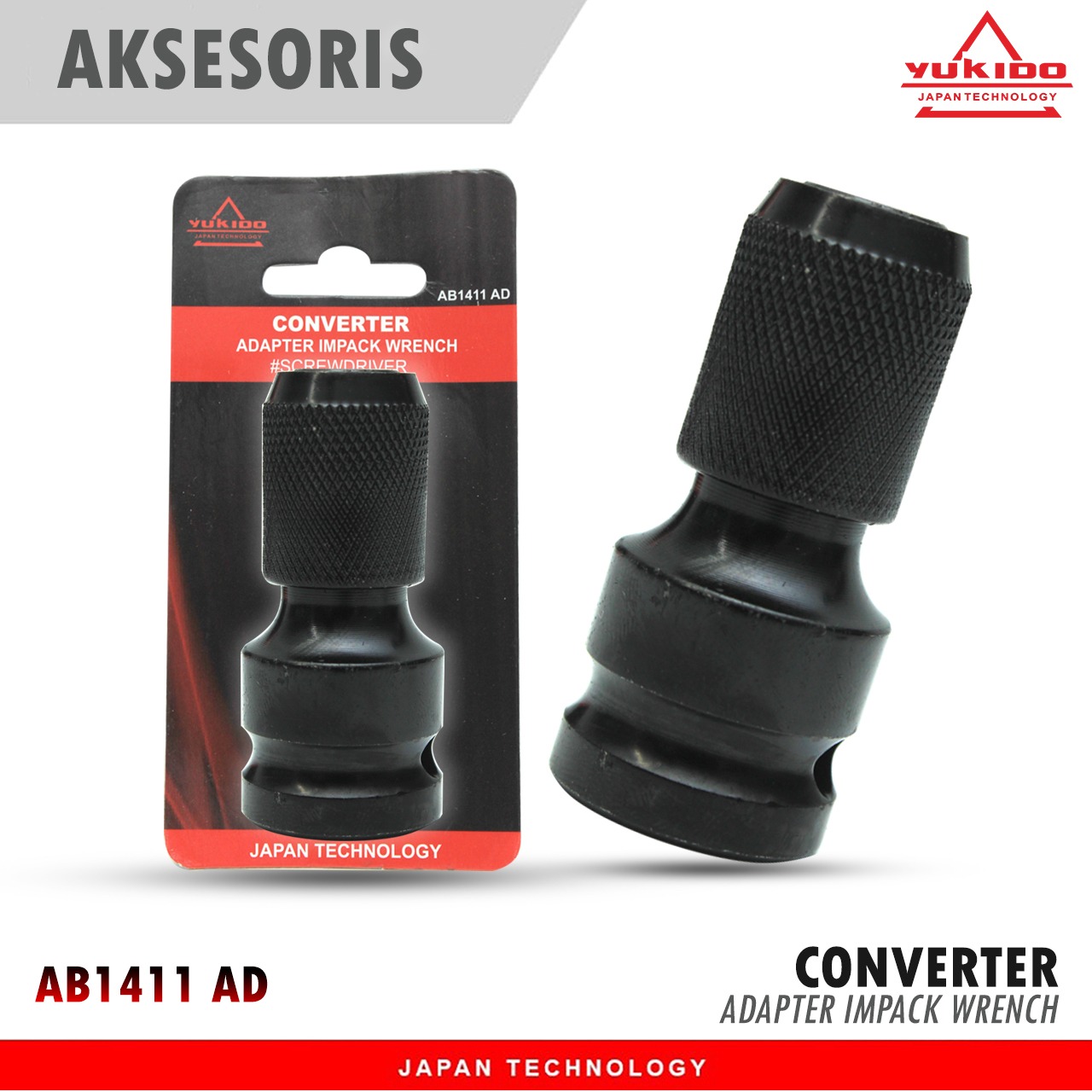 Adaptor Adapter Sambungan Mesin Bor Impact Wrench ke Screwdriver Baut ...