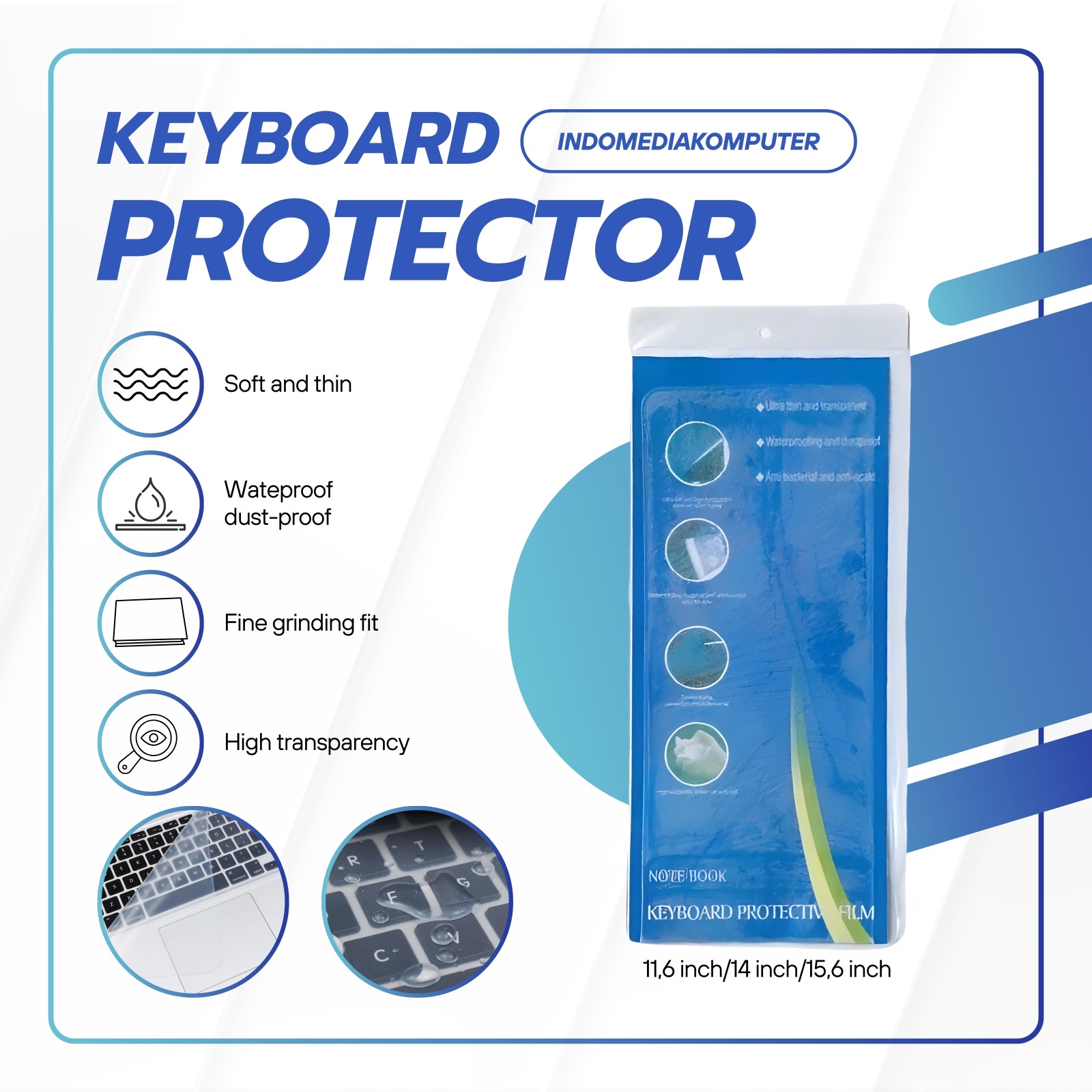 Keyboard Protector Laptop Pelindung Keyboard Laptop Cover Keyboard Anti ...