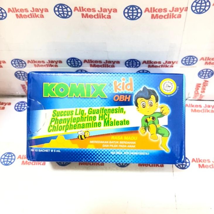 Komix Kid Obh Rasa Madu Box Isi 10 Sachet 7ml - Obat Batuk Anak ...