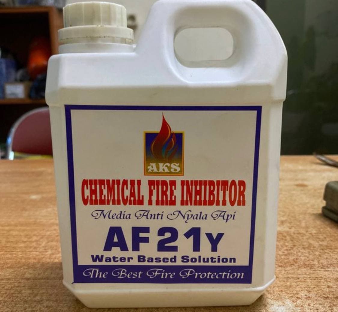 cairan anti api AF21 kemasan 1 liter bersertifikat uji laboratorium ...