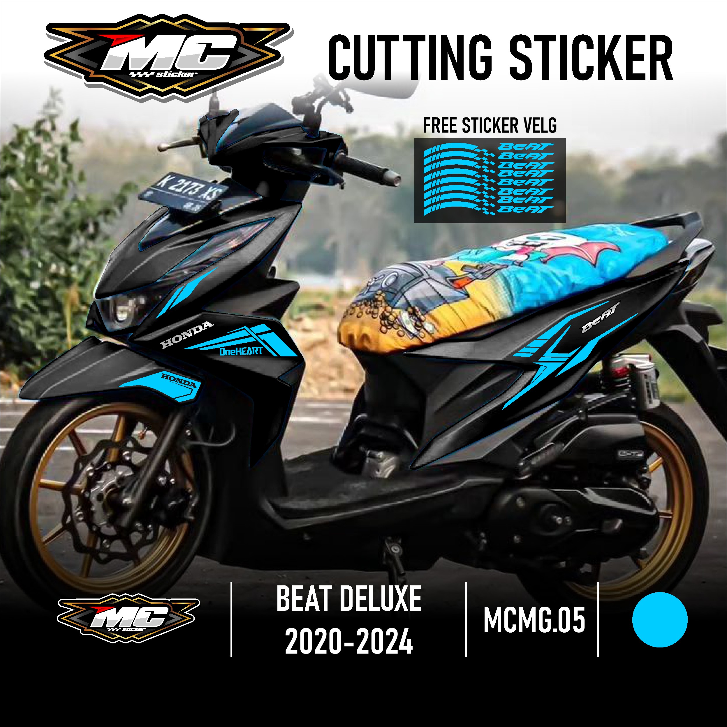 Ready Stock Stiker Striping Variasi Beat Deluxe 2020 2021 2022 2023 ...