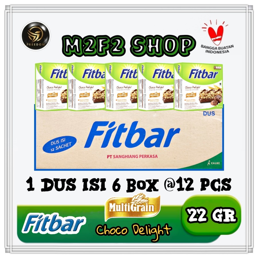 Fitbar Multigrain Bar With Chocolate | Choco Delight - 20 gr (Kemasan ...