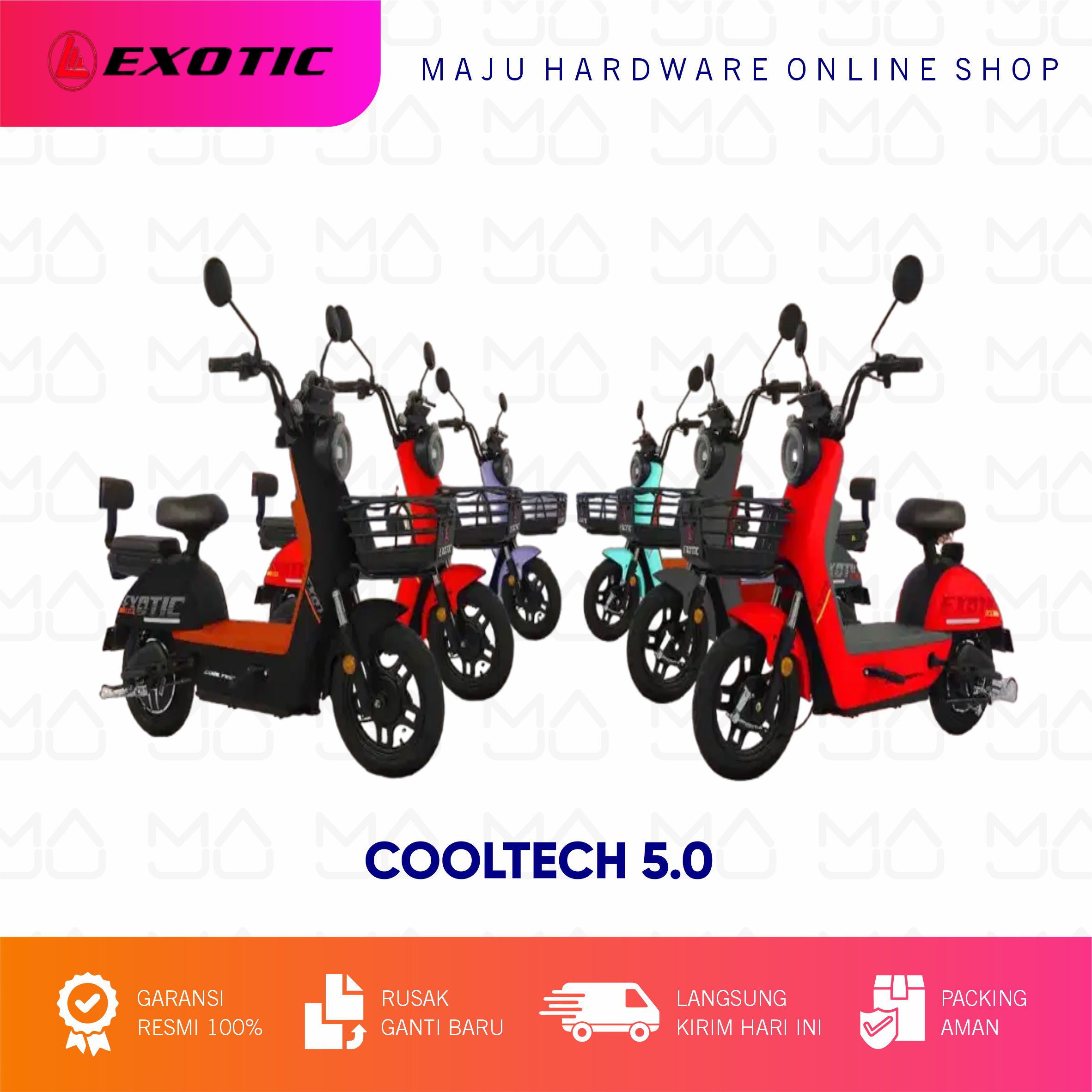 Sepeda Listrik Exotic Cooltech 5.0 Garansi Resmi | Lazada Indonesia
