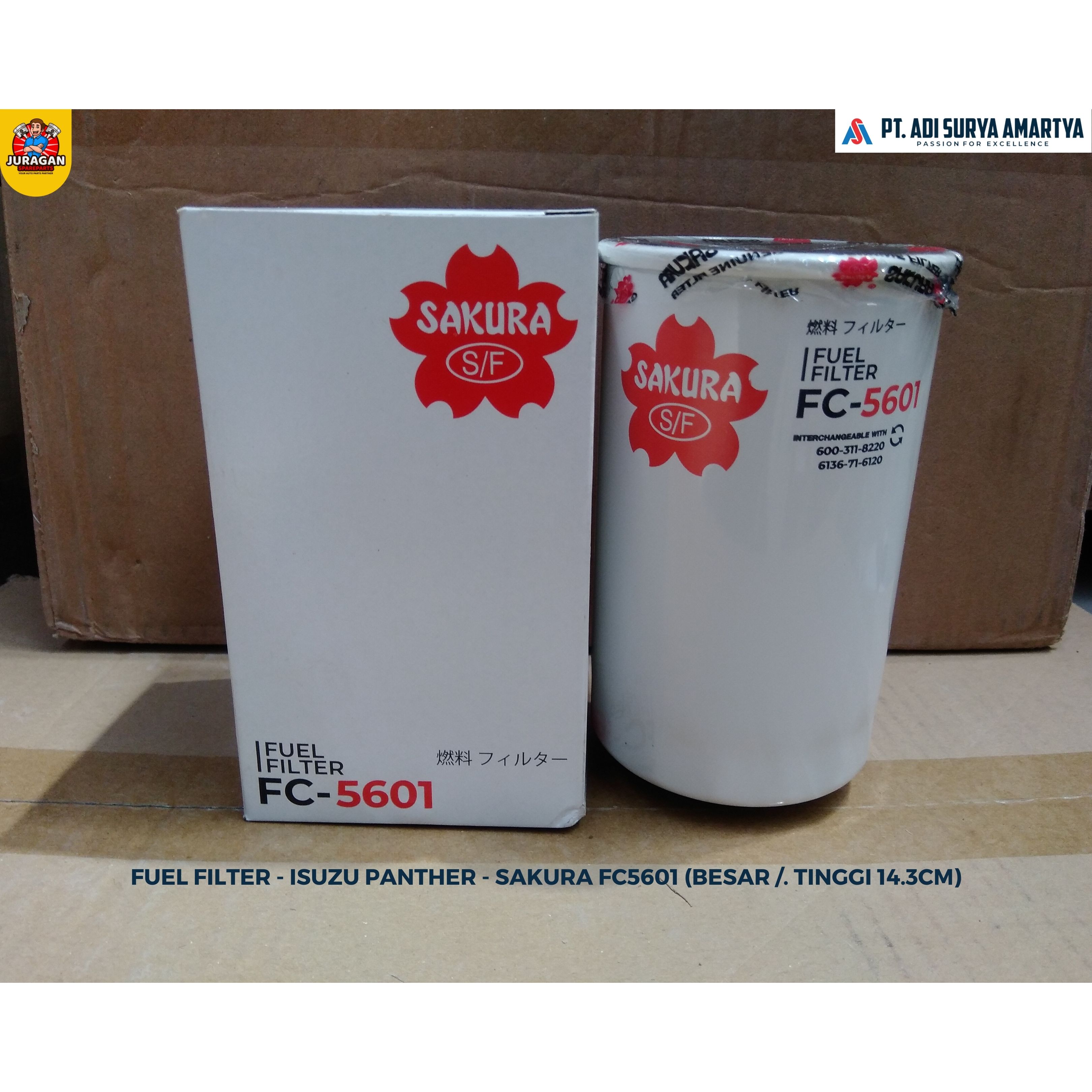 FILTER SOLAR FUEL FILTER - ISUZU PANTHER - SAKURA FC5601 (14.3CM ...