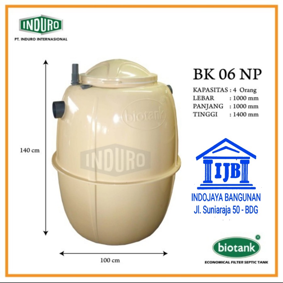 Tangki Septik / Septic Tank Biotank 1400 , 2000 Liter u/ 4 , 6 Orang ...