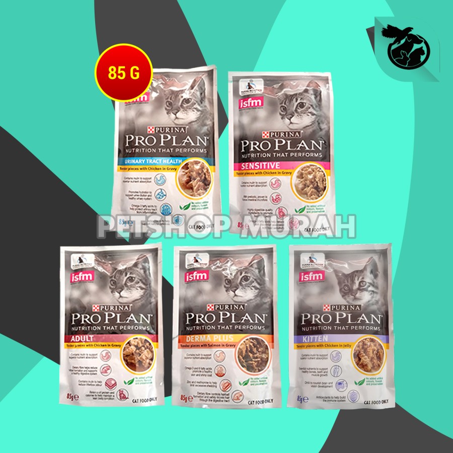 Makanan Kucing Basah ProPlan Wet 85gr Cat Food ProPlan Pouch Sachet ...
