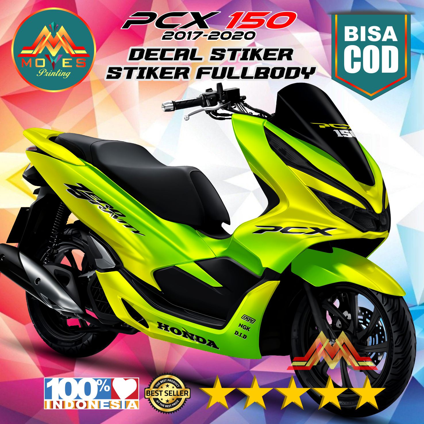 ⭐⭐⭐⭐⭐BISA COD / BAYAR DI TEMPAT. Decal Stiker Full Body Motor PCX 150 ...