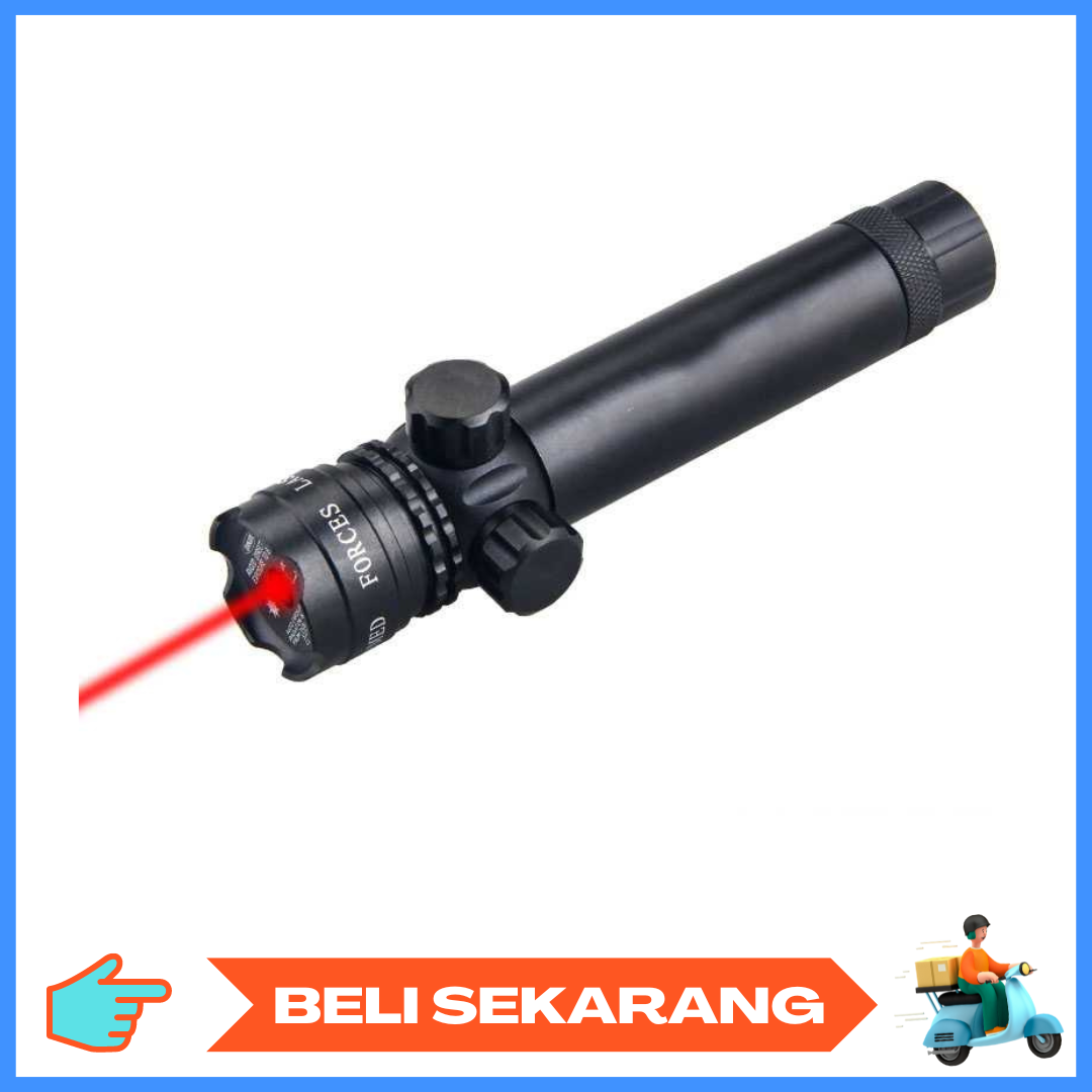 Tactical Red Dot Laser with Mount+Baterai+Charger Sight Senapan Berburu ...