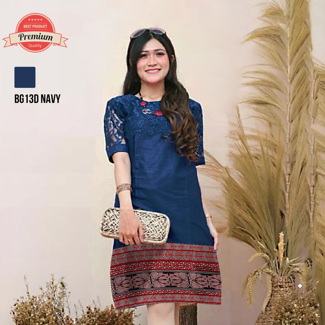 Angelaco | Dress Batik Batak Wanita | Batik Etnik Wanita Motif Gorga BG10 & BG13 | Lazada Indonesia