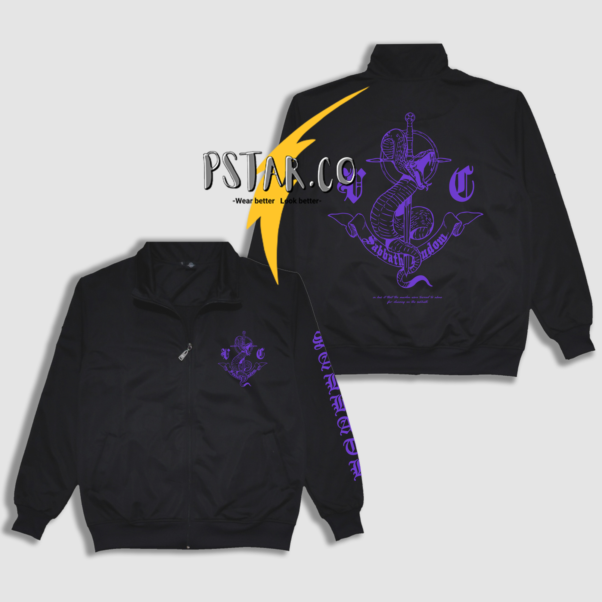 Jaket Tracktop Vinny Hong Sabbath Crew outfit Wind Breaker Manhwa ...